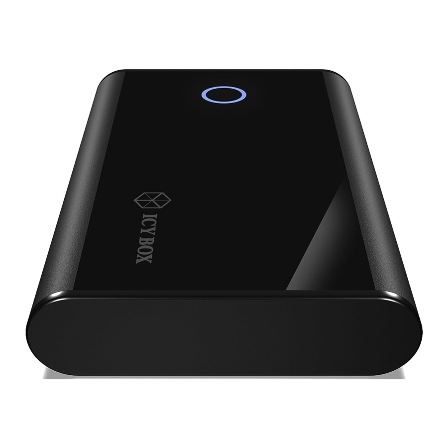 Icy Box IB-373U3 - External Enclosure For 3,5" HDDs Manual | ManualsLib