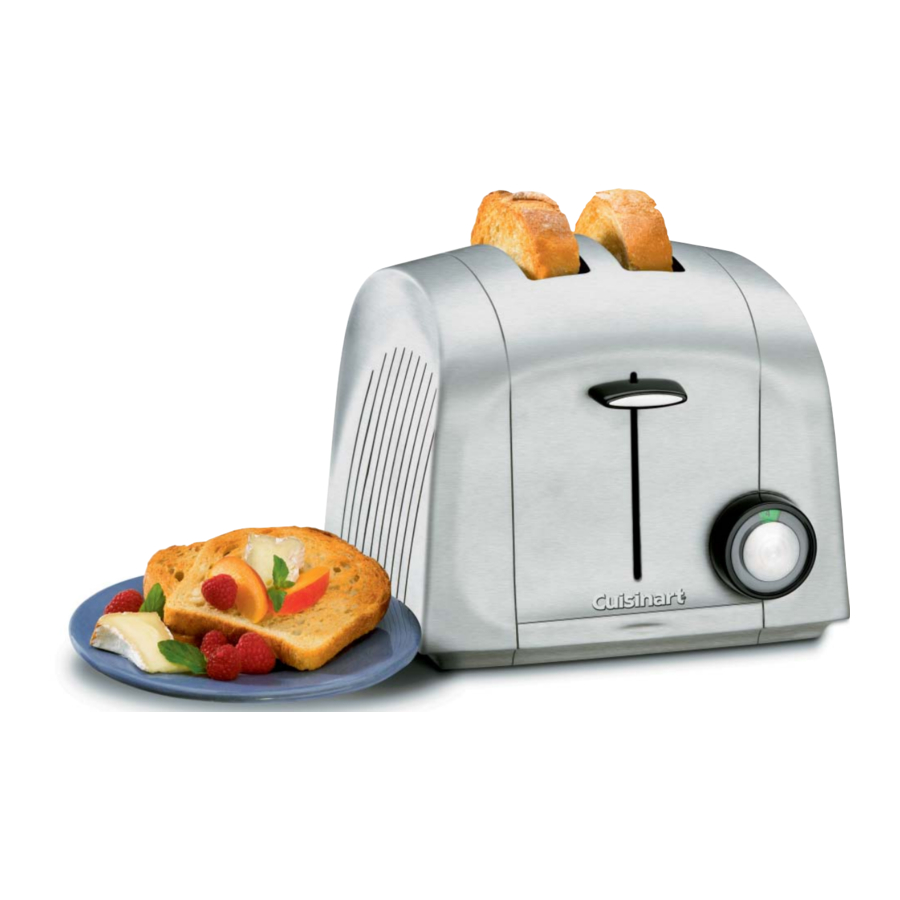 Cuisinart CMT-200 - Cast Metal 2-Slice Toaster Manual | ManualsLib