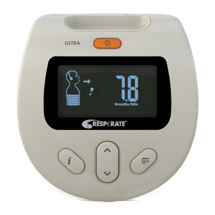 InterCure RESPeRATE - Lower Blood Pressure Quick Start Manual | ManualsLib