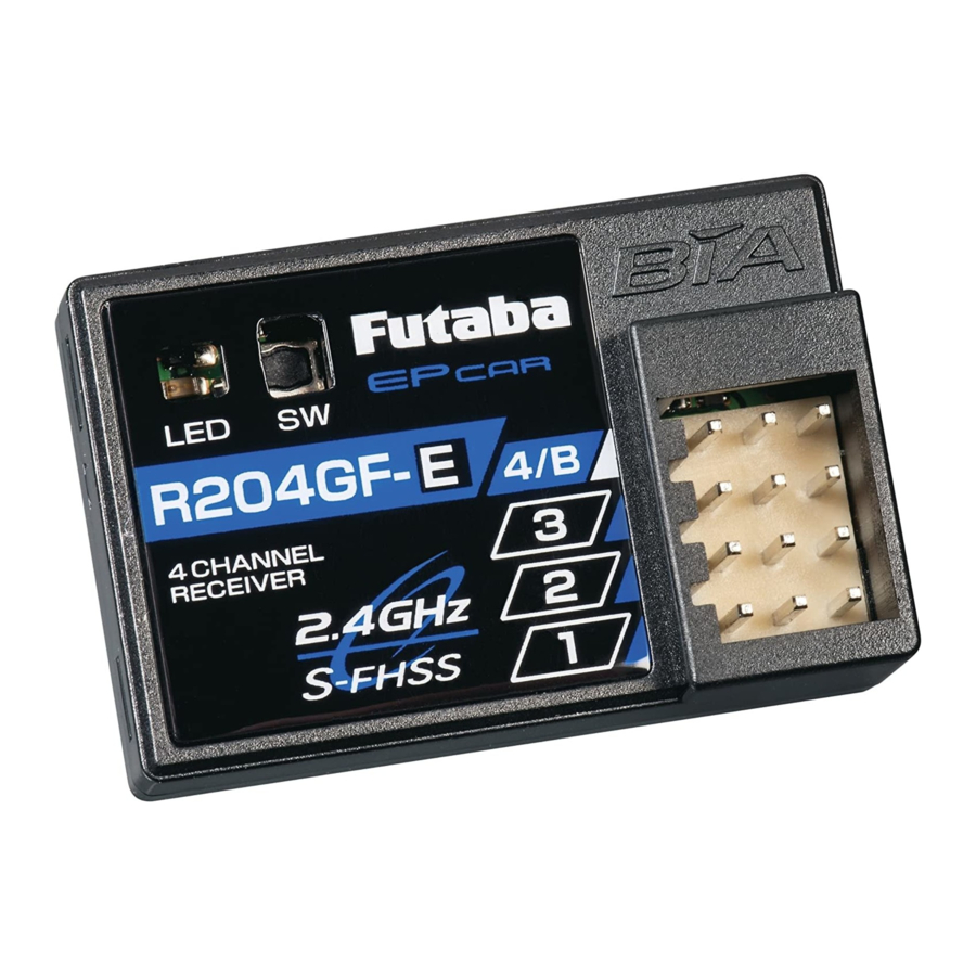 FUTABA R204GF-E - S-FHSS/FHSS-2.4GHz System Manual | ManualsLib