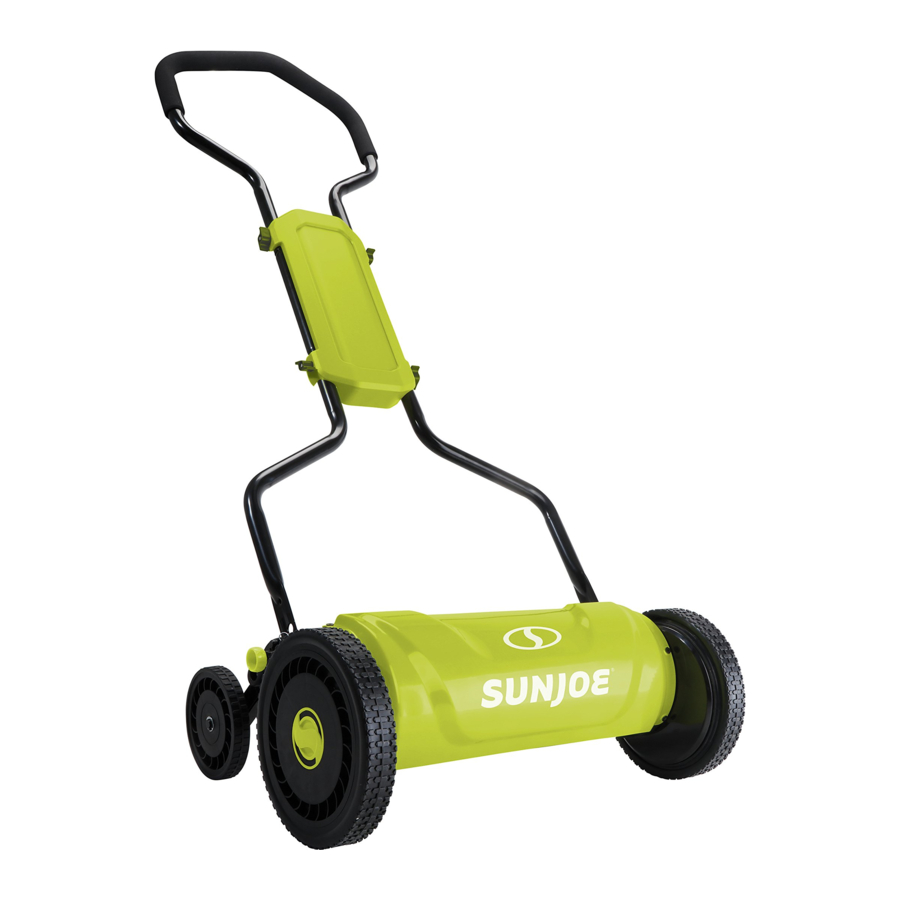 SunJoe MJ1800M - Reel Mower 18-INCH, 5-Position Cutting Height Manual ...