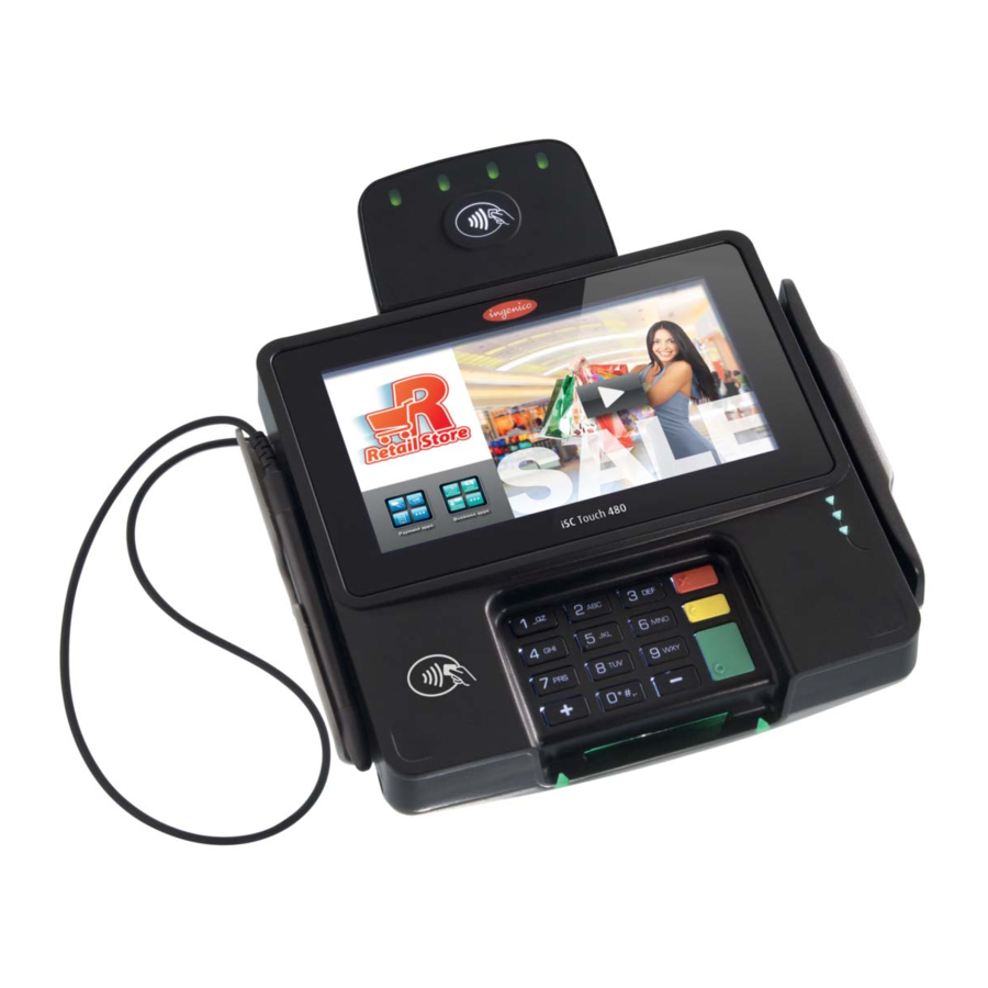 Ingenico Isc480 - Payment Terminal Installation Manual | ManualsLib