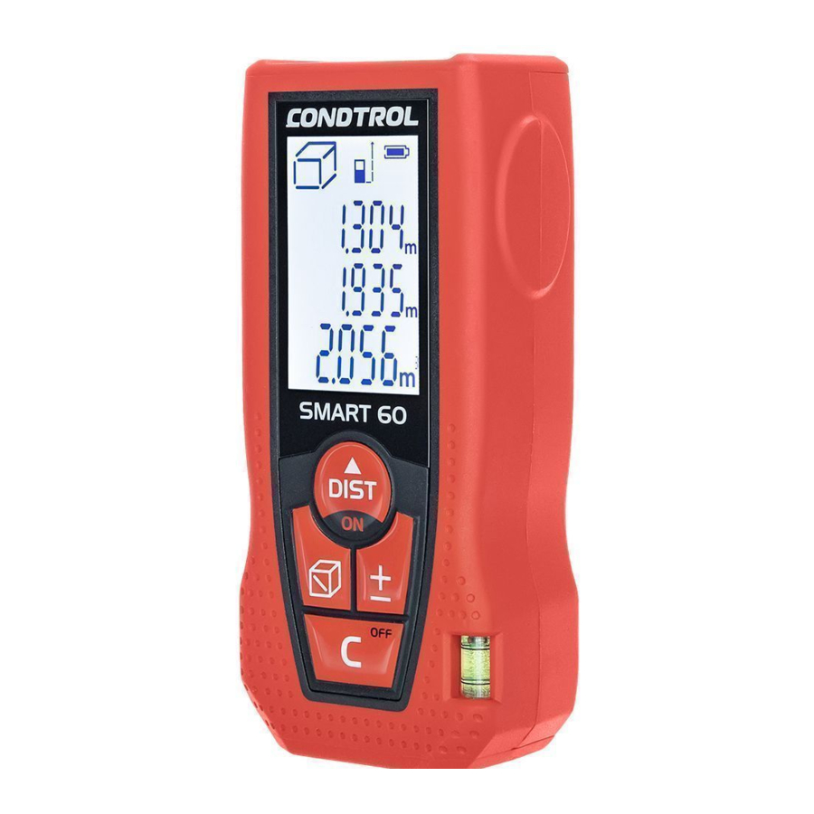 CONDTROL SMART 60 - Laser Distance Meter Manual | ManualsLib