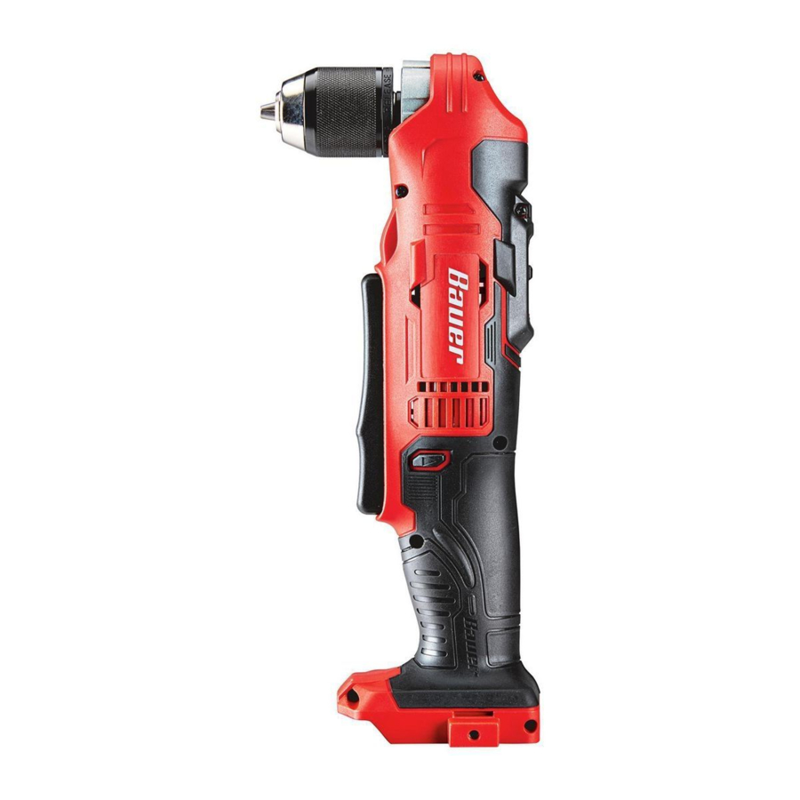 Bauer 1895C-B, 64582 - 3/8 in. Right Angle Drill Manual | ManualsLib