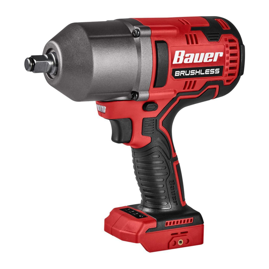 Bauer 2085CR-B, 58514 - 1/2 in. High-Torque Impact Wrench Manual ...