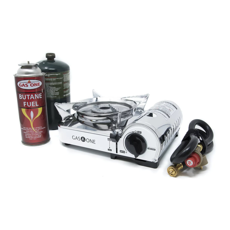 GAS ONE GS-800P - Portable Butane Stove Manual | ManualsLib