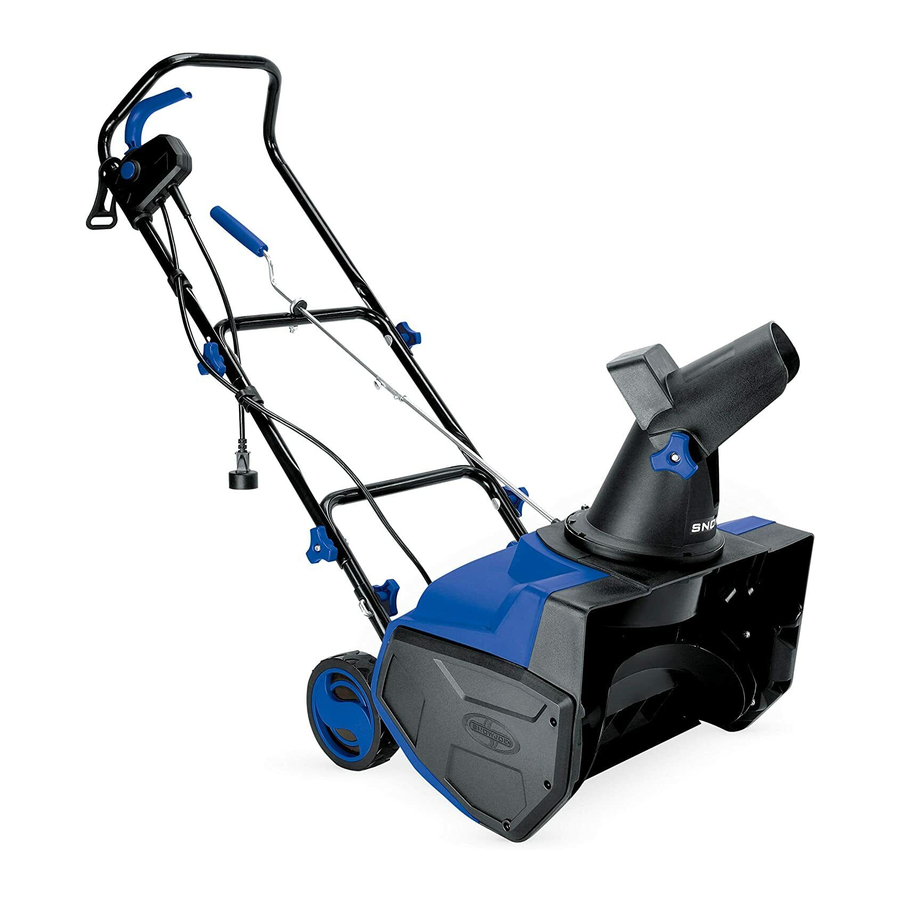SnowJoe SJ625E - 21-inch Electric Snow Thrower Manual | ManualsLib