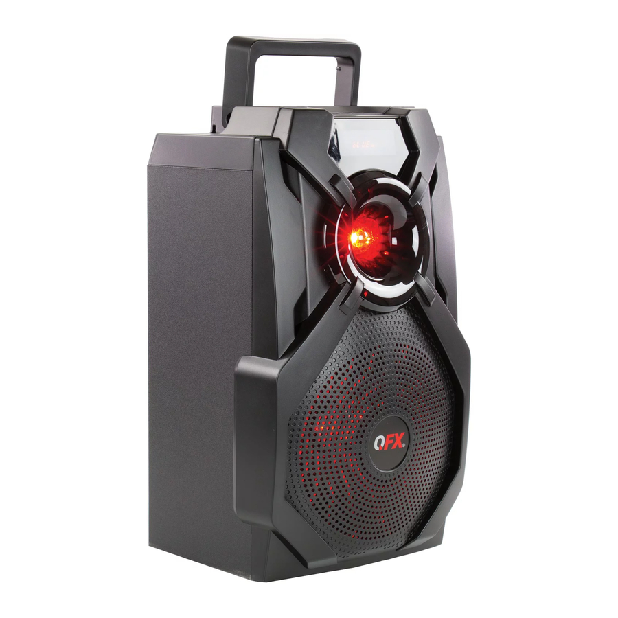 QFX PBX-6 - Portable Battery Speaker Manual | ManualsLib