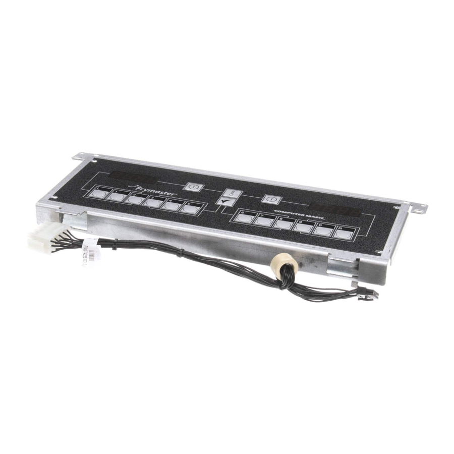 Frymaster COMPUTER MAGIC - Control Panel Programming Manual | ManualsLib