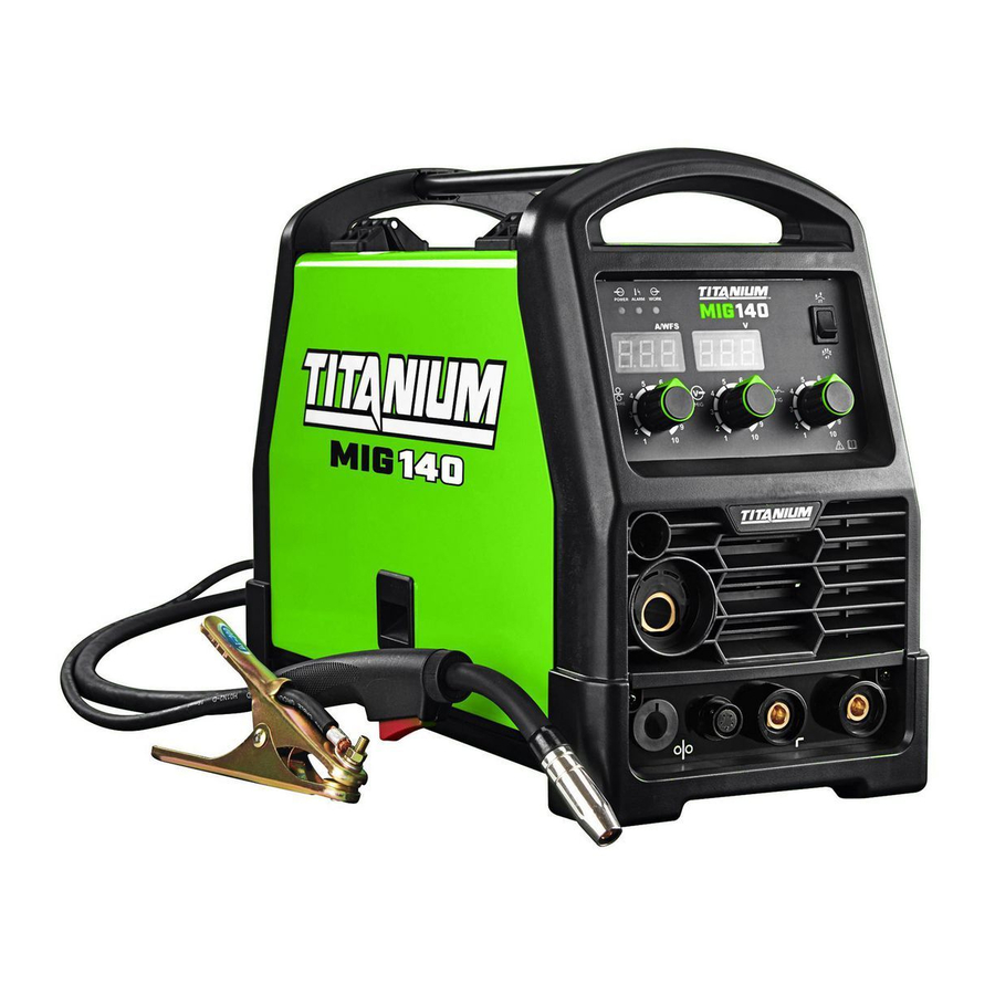TITANIUM MIG 170, MIG 140, 57863, 57864 - Professional Welder Manual ...