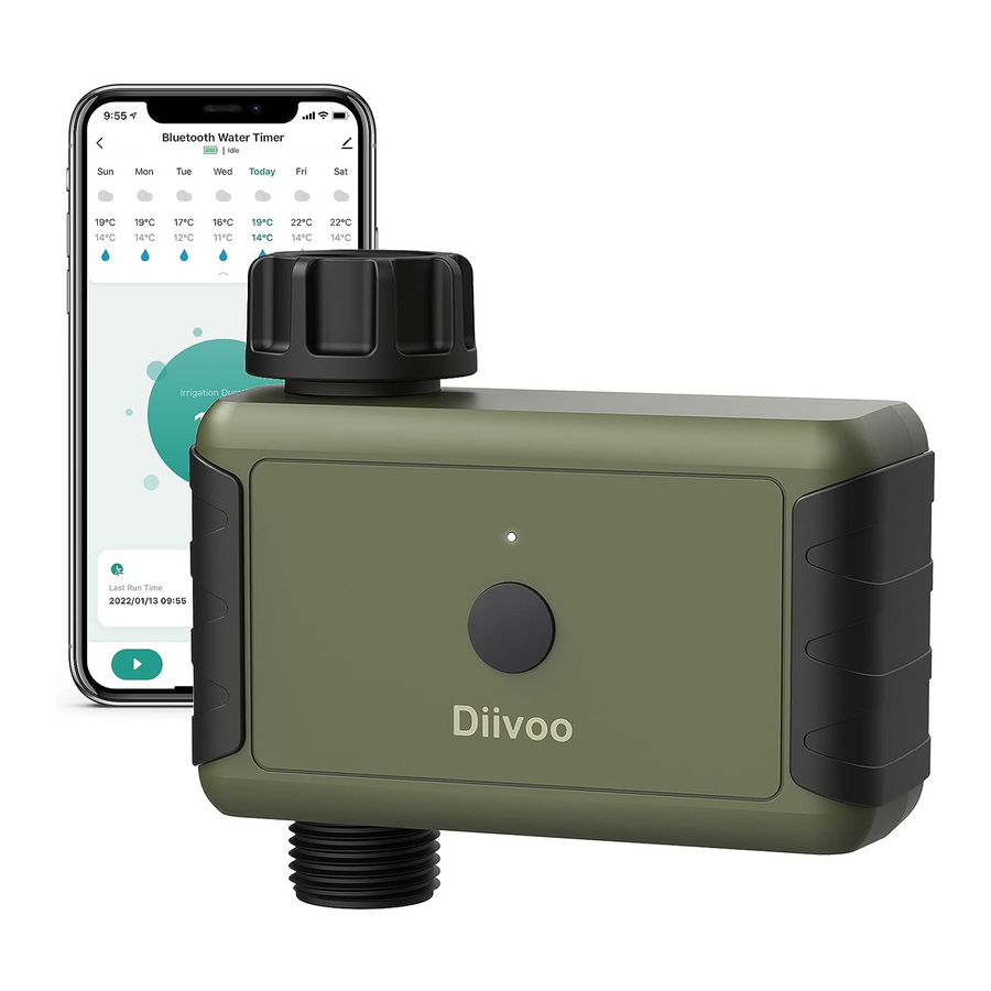 Diivoo WT-03 - Bluetooth Water Timer Manual | ManualsLib