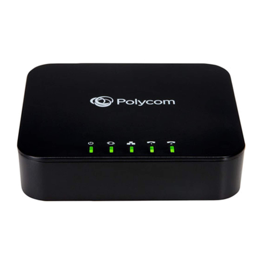 Poly Polycom OBi302 - VoIP Adapter Installation And Configuration Guide | ManualsLib