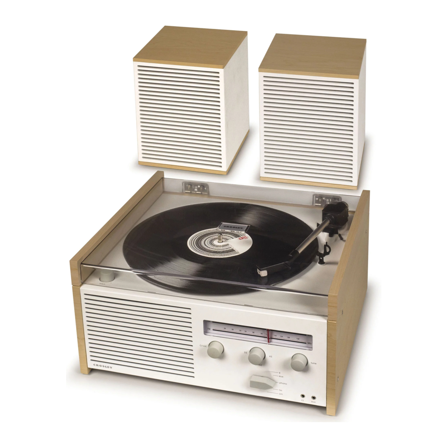 Crosley CR6034B - Switch II Turntable Manual | ManualsLib