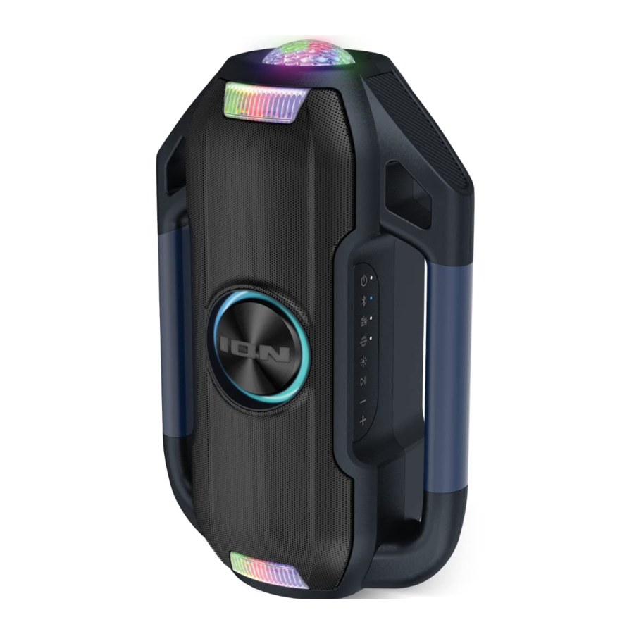 Ion Party Splash - Enabled Speaker Manual | ManualsLib