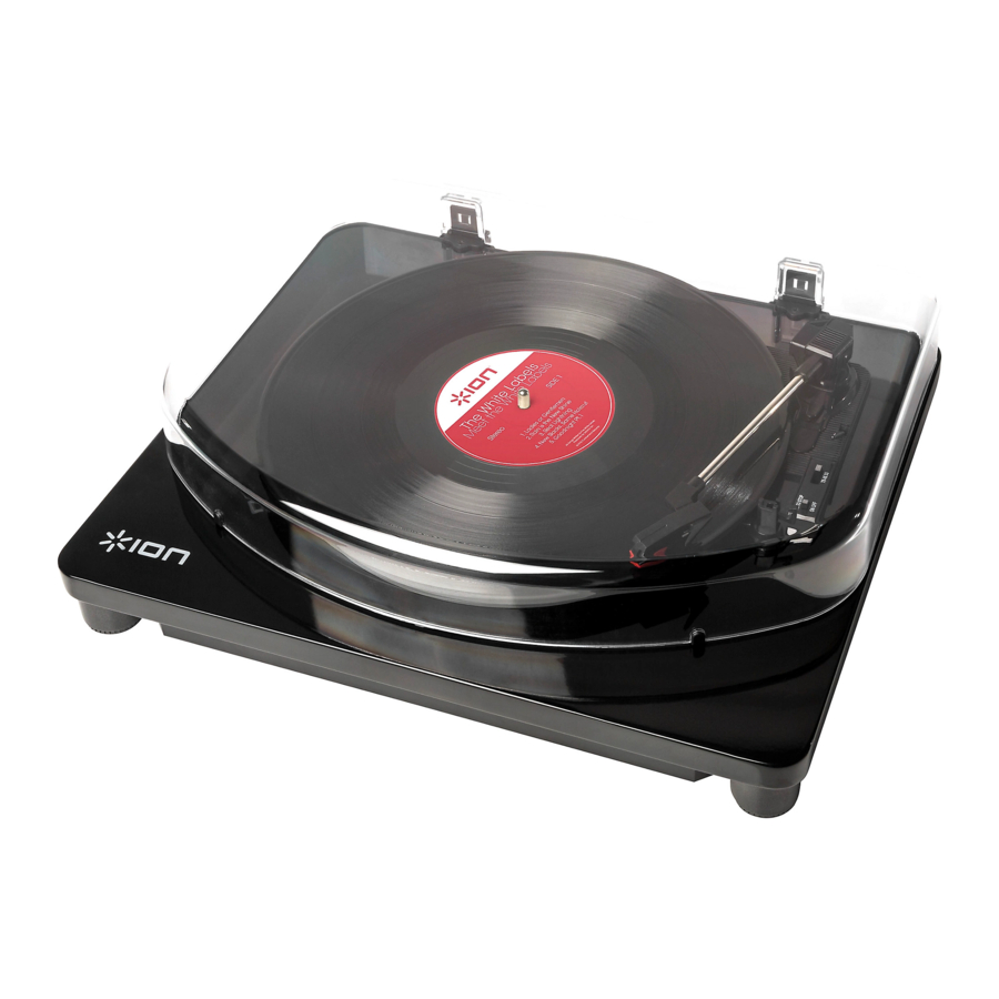 Ion Classic LP - High-Performance 3-Speed Turntable Manual | ManualsLib