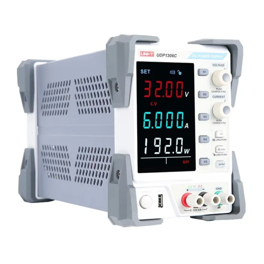 UNI-T UDP1306C - Program Control DC Power Supply Manual | ManualsLib