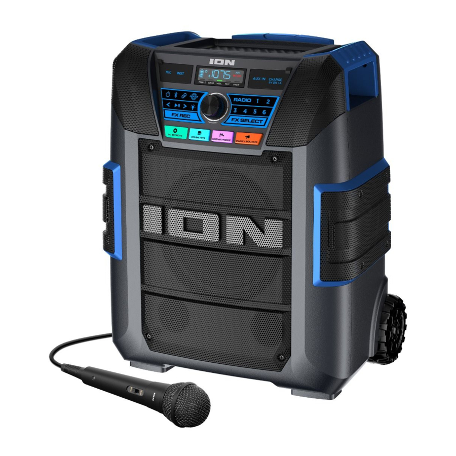 Ion Explorer XL - Bluetooth-Enabled Speaker Manual | ManualsLib