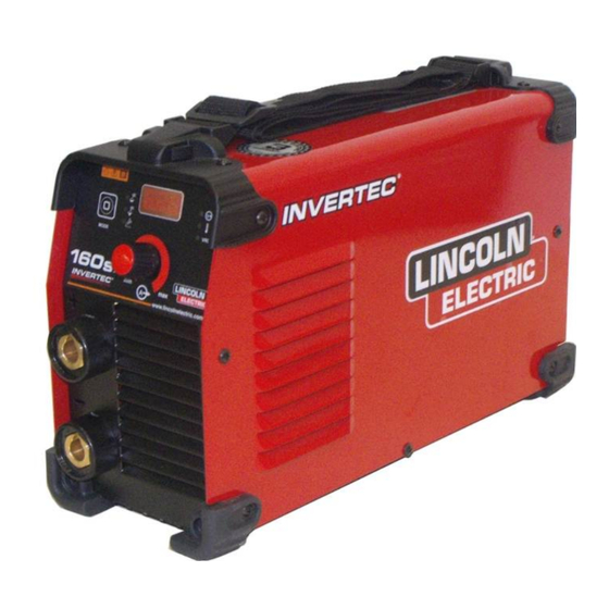 LINCOLN ELECTRIC INVERTEC 160SX OPERATOR'S MANUAL Pdf Download | ManualsLib