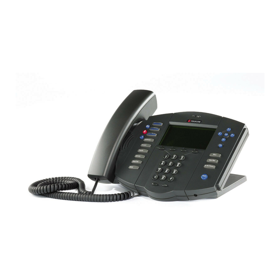 POLYCOM SOUNDPOINT IP500 SPECIFICATIONS Pdf Download | ManualsLib