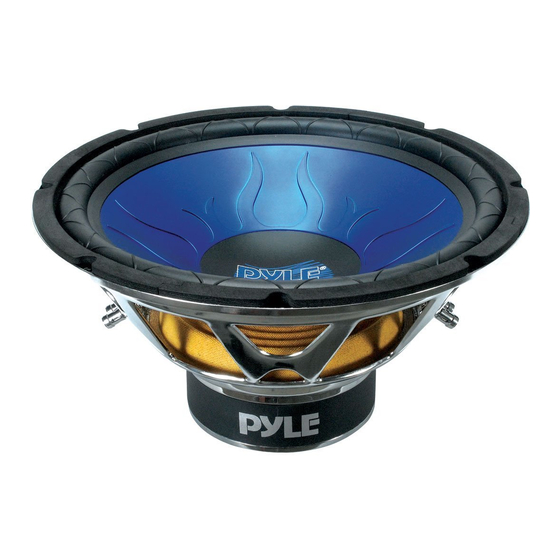 PYLE PL1595BL SPECIFICATIONS Pdf Download | ManualsLib