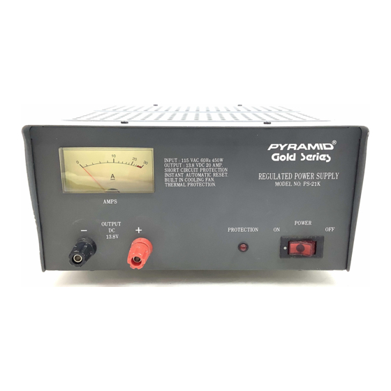 PYRAMID PS21KX INSTRUCTION MANUAL Pdf Download | ManualsLib