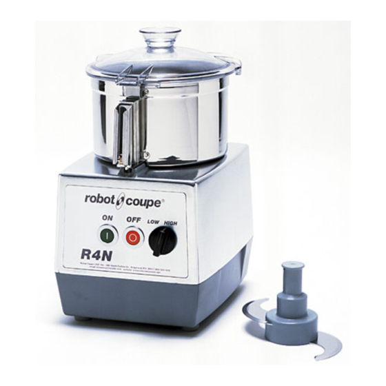 ROBOT COUPE R4N SPECIFICATIONS Pdf Download | ManualsLib