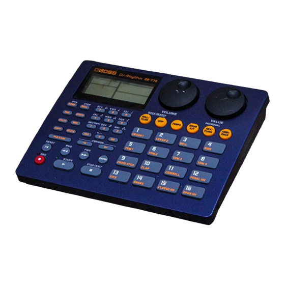 BOSS DR. RHYTHM DR-770 OWNER'S MANUAL Pdf Download | ManualsLib