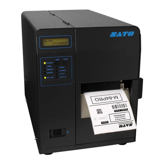 SATO M84PRO SPECIFICATIONS Pdf Download | ManualsLib