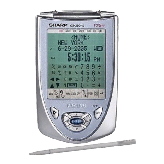 SHARP WIZARD OZ-290HII OPERATION MANUAL Pdf Download | ManualsLib