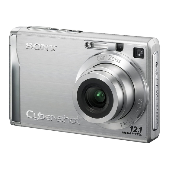 SONY CYBERSHOT,CYBER-SHOT DSC-W200 SPECIFICATIONS Pdf Download | ManualsLib