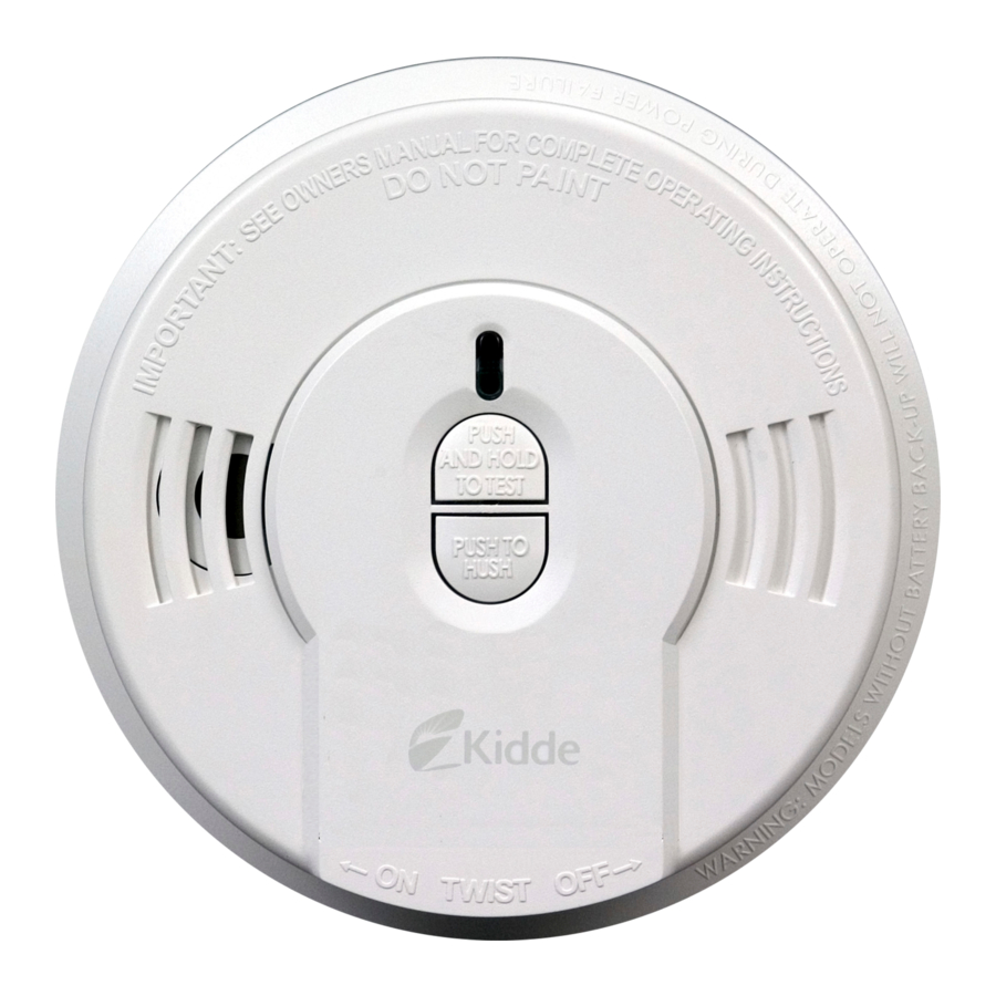Kidde i9010 - Smoke Alarm Manual | ManualsLib