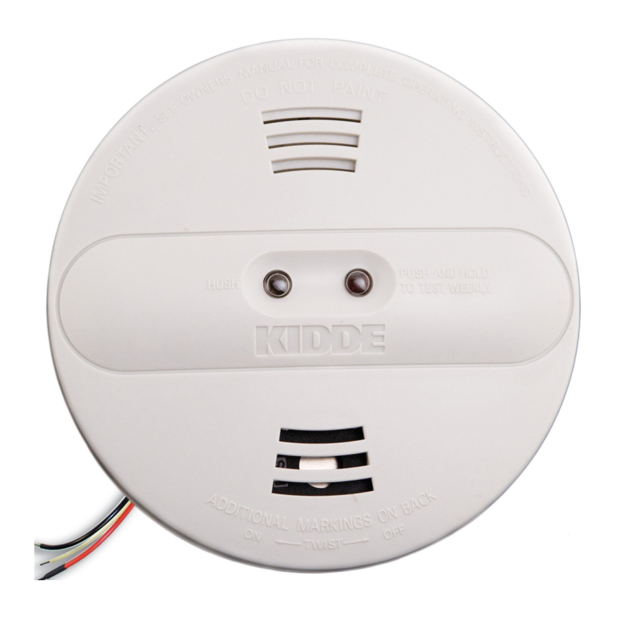 Kidde PI2010 - Smoke Alarm Manual | ManualsLib