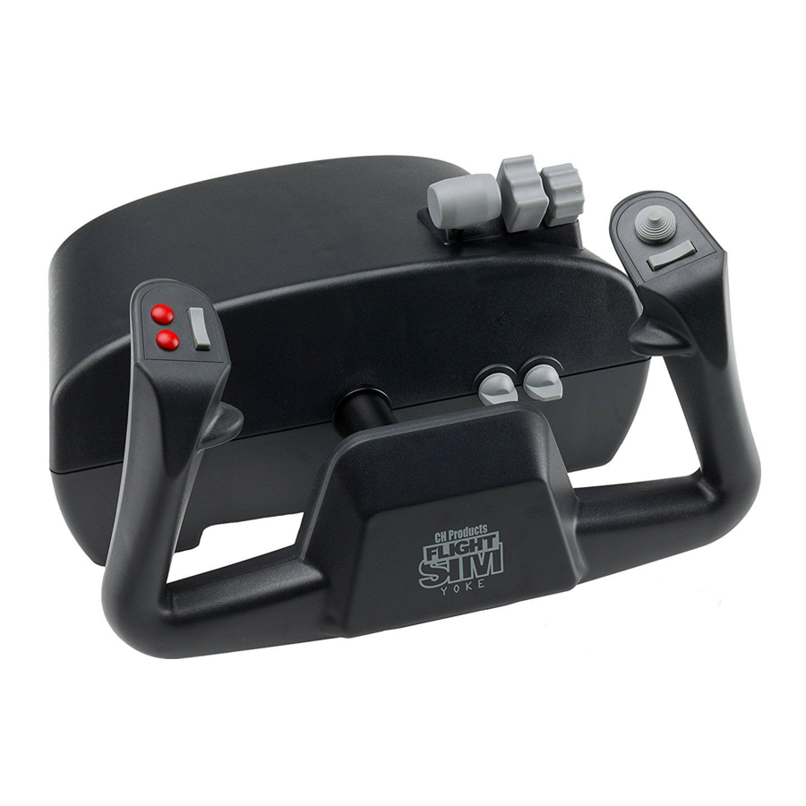 CA Products FLIGHT SIM YOKE PC Quick Start Guide | ManualsLib
