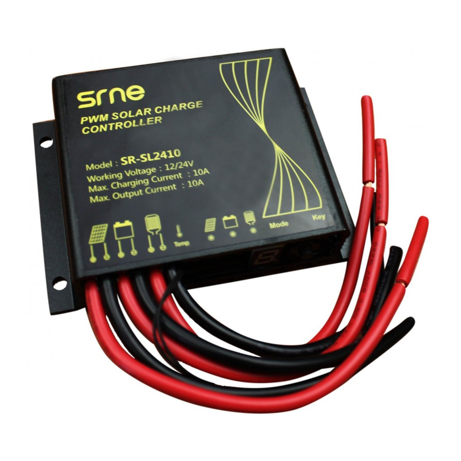 SRNE SL2410 / SL2420 Series - Smart Solar Charge Controller Manual ...