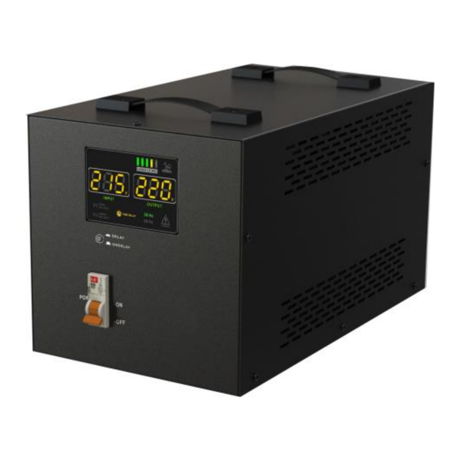 Voltronic Power AVR 5K/8K/10K - Voltage Regulator Manual | ManualsLib