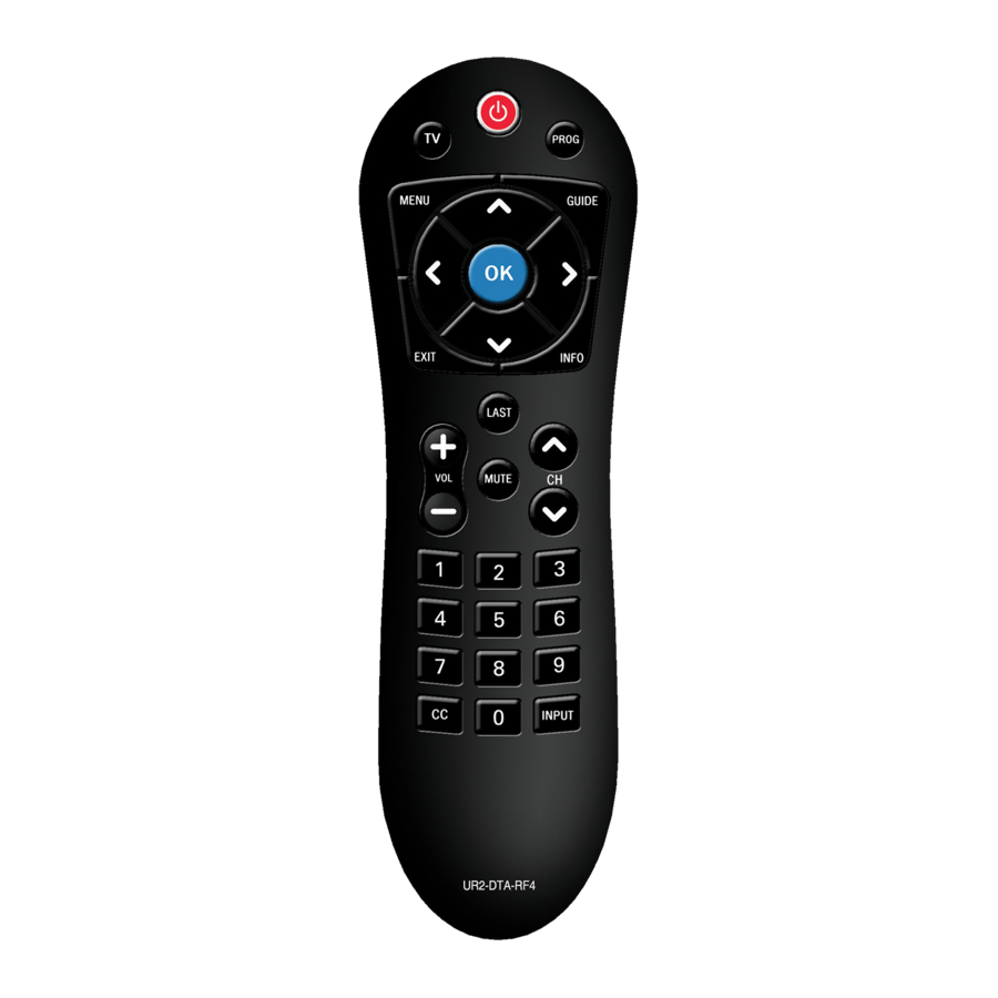 URC UR2-DTA-RF4 - Digital Adapter Remote Control Manual | ManualsLib