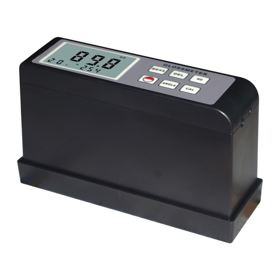 Veto GM-6, GM-26, GM-268 - Glossmeter Manual | ManualsLib