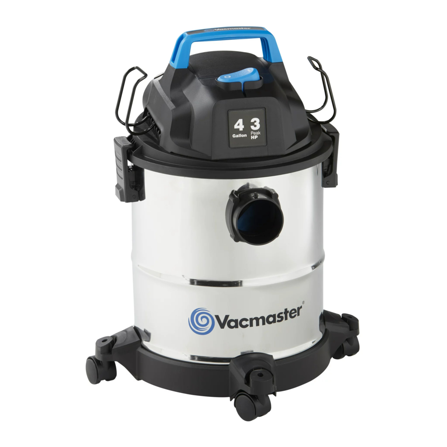 Vacmaster MVOA407S - Wet/Dry Vacuum 4 Gallon Manual | ManualsLib