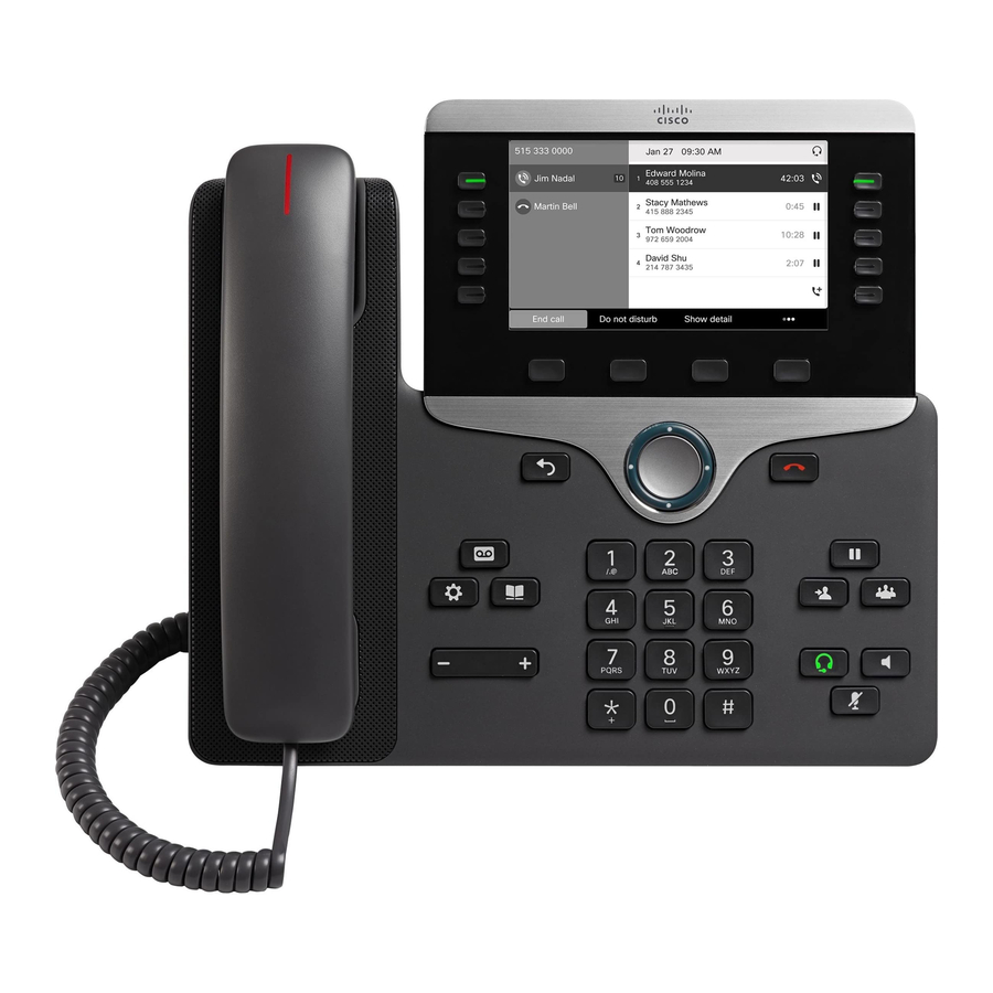 Cisco 8811, 8851 - IP Phone Quick Start | ManualsLib