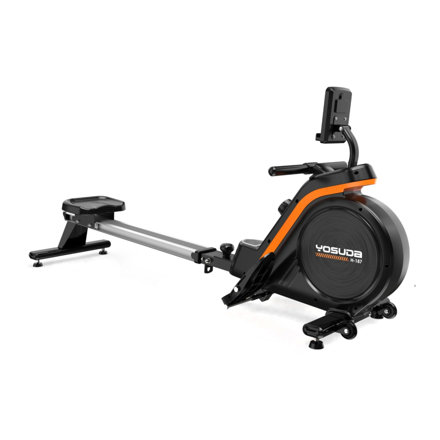YOSUDA Rowing Machine 100R H-187 Installation Guide & Manual | ManualsLib