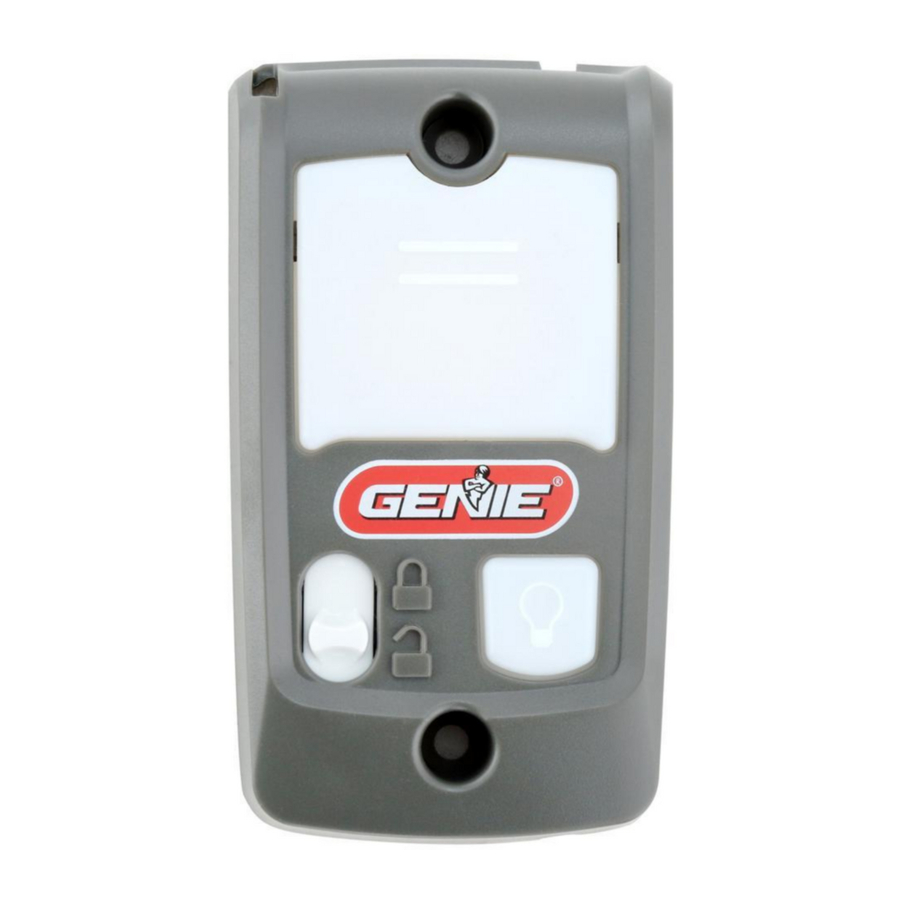 Genie Series II - Wall Console Installation Manual | ManualsLib