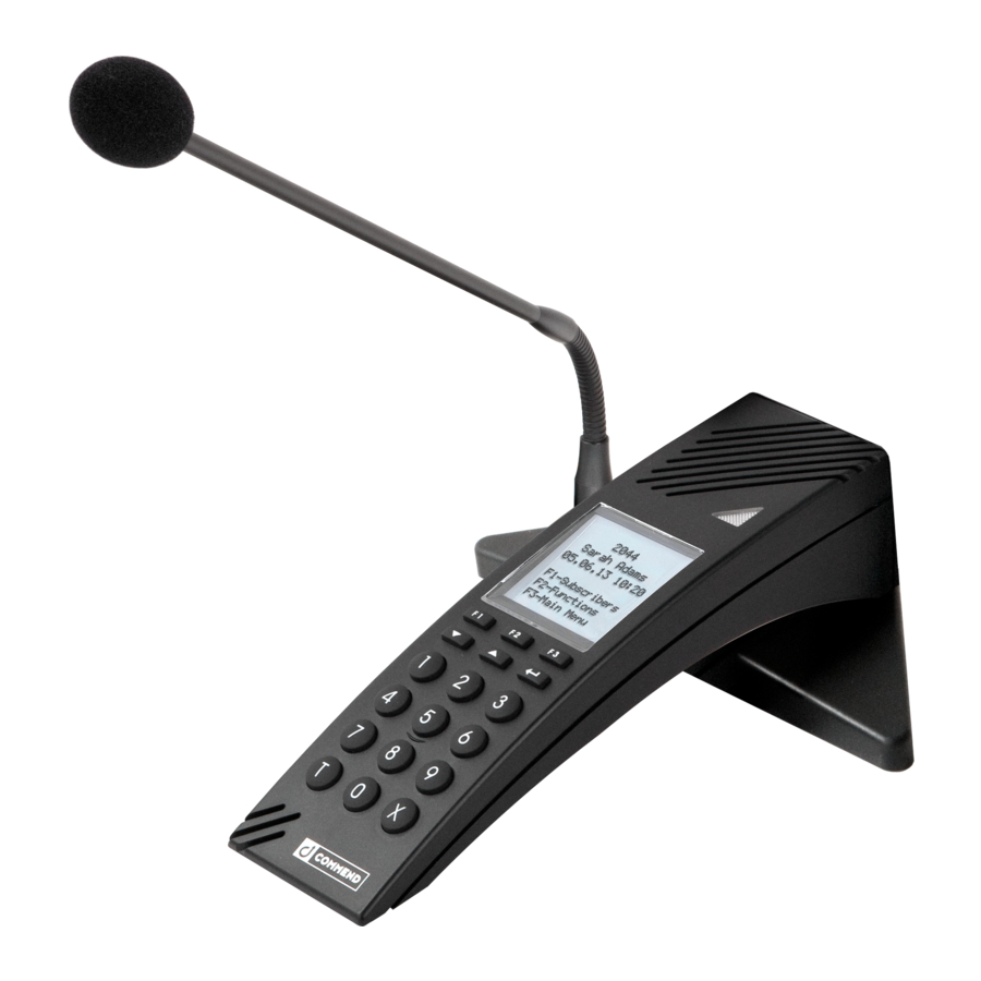 Commend 200 Series, 400 Series, 411 Series - Intercom System Manual ...