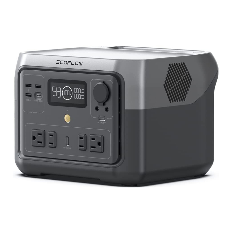 EcoFlow RIVER 2 Max - Portable Power Station Manual | ManualsLib