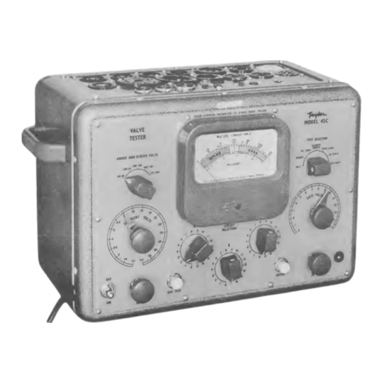 TAYLOR 45C INSTRUCTION MANUAL Pdf Download | ManualsLib