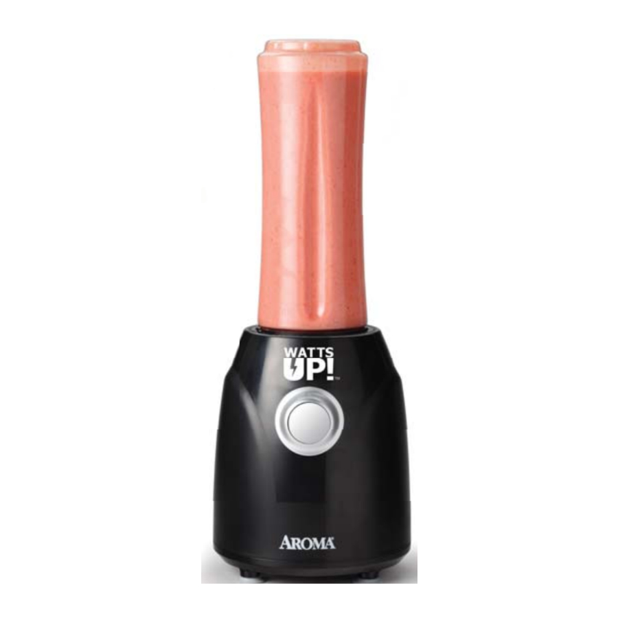 Aroma ABD-100-2B, ABD-100-2R - Single Serve Blender Manual | ManualsLib