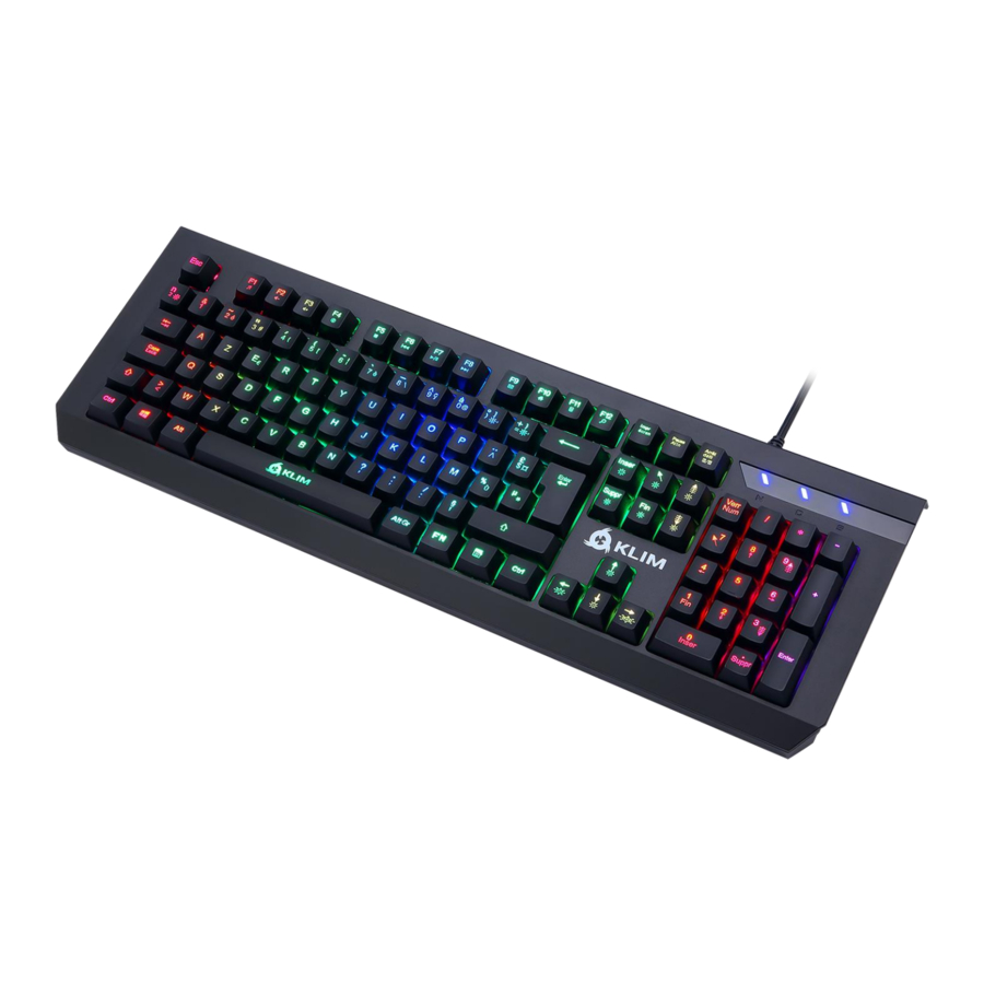 KLIM Domination - RGB Mechanical Keyboard Manual | ManualsLib