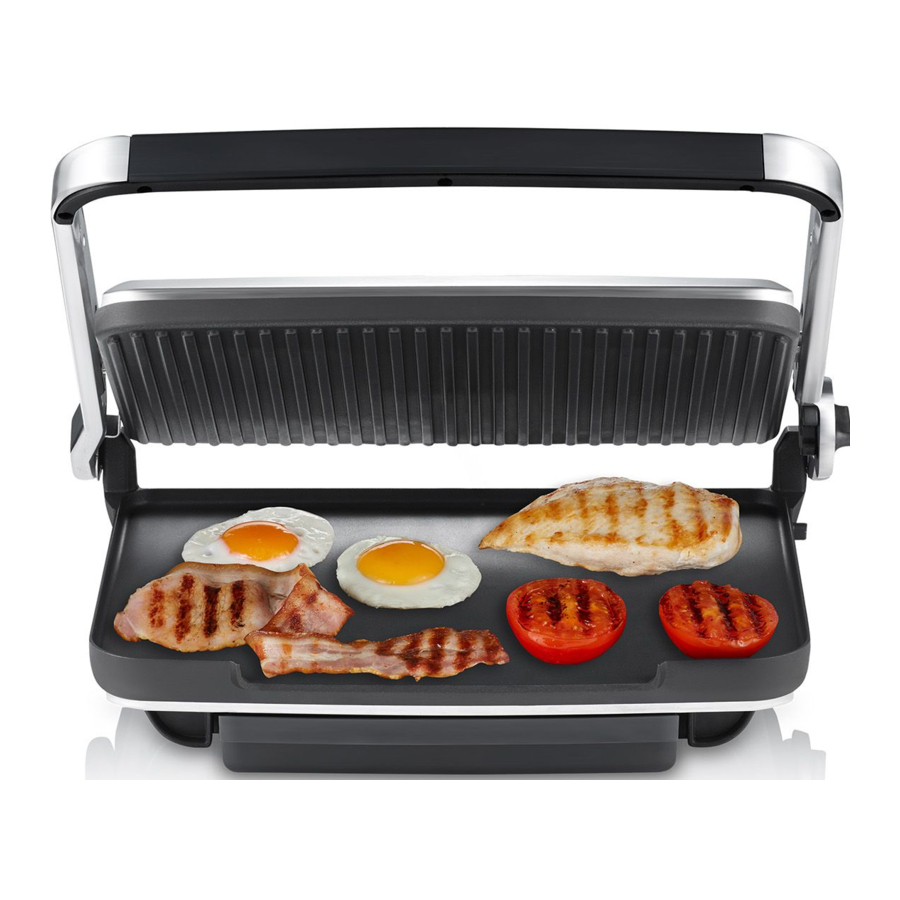 Sunbeam GC7850B - Café Contact Grill & Sandwich Press Manual | ManualsLib