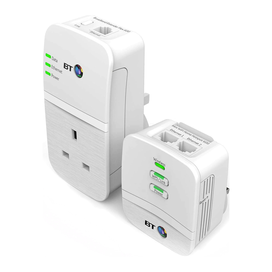 BT Wi-Fi Home Hotspot Flex 600 Kit - Wireless Router Manual | ManualsLib