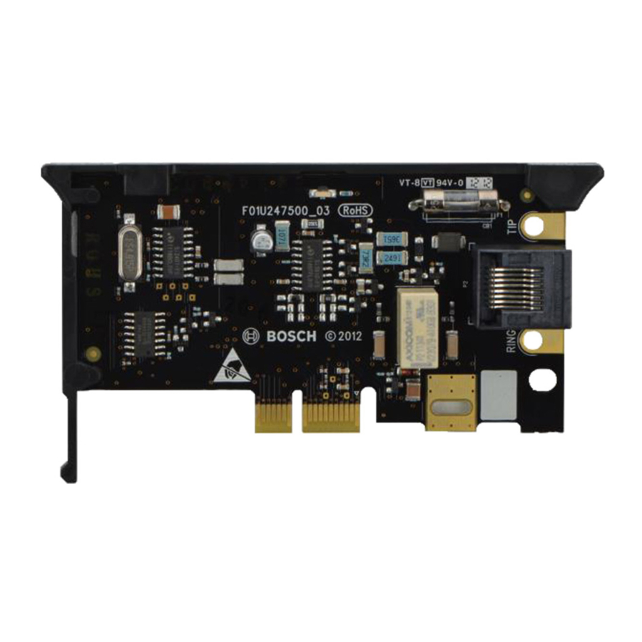 Bosch B430 - Plug-in Telephone Communicator Installation Guide | ManualsLib