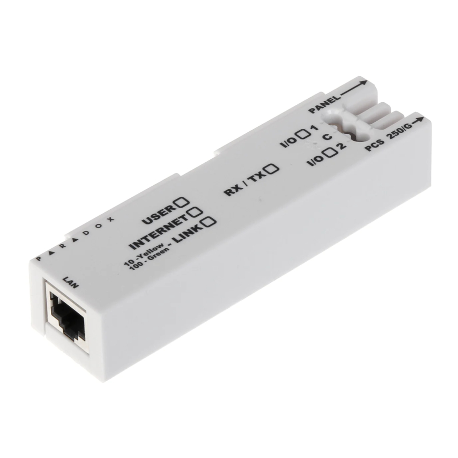 Paradox IP150 - Internet Module Manual | ManualsLib